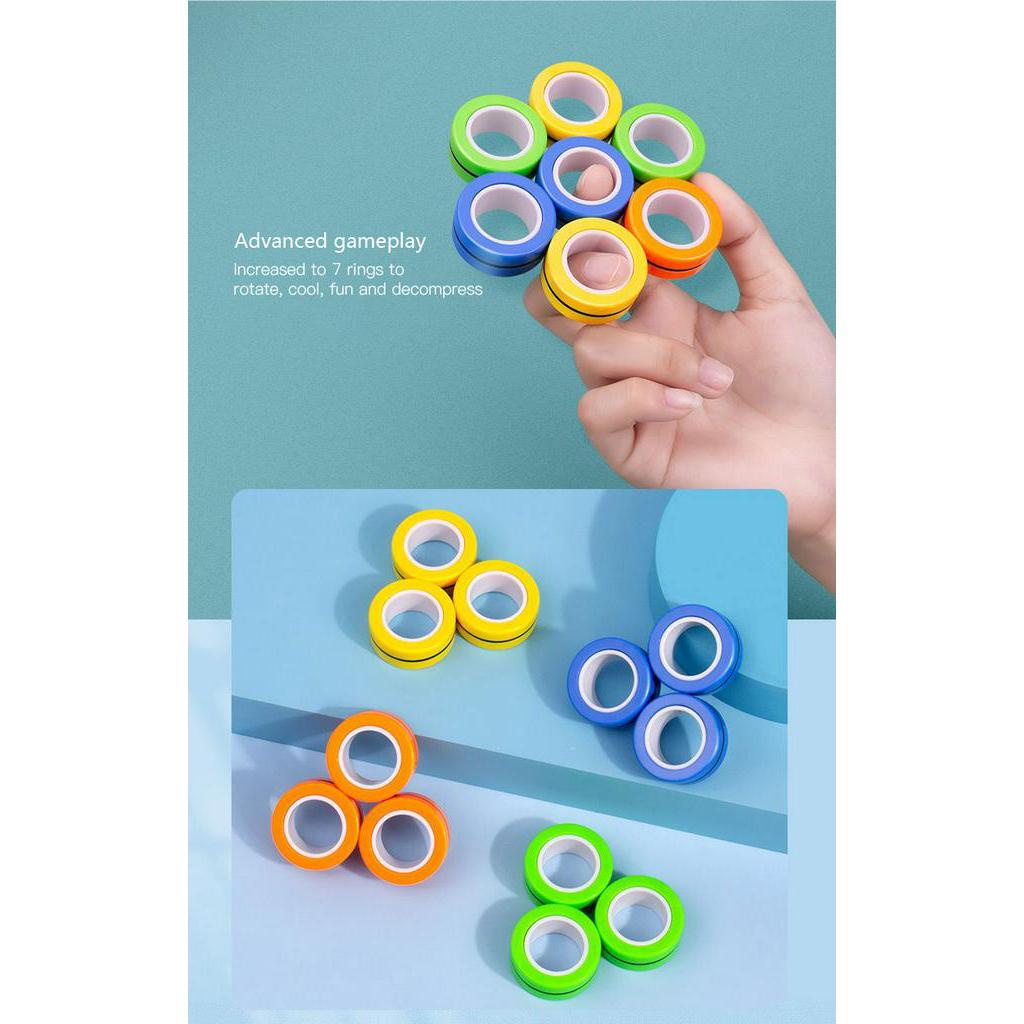【brand new】Fingears Magnetic Rings Anti-stress Fingears Magnetic Rings ...