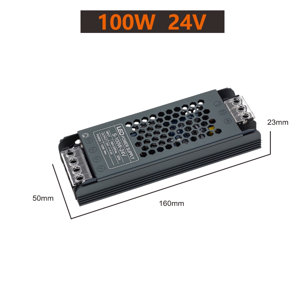 LED แหล่งจ่ายไฟ DC12V 24V 60W 100W 150W 200W 300W 400W หม้อแปลงไฟฟ้า Driver สำหรับแถบ LED ...