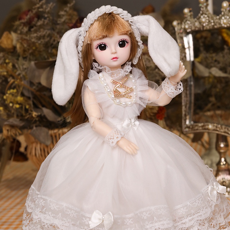 ชุดตุ๊กตาเจ้าหญิง BJD 3D 1/6 30 ซม. ข้อต่อขยับได้ 21 ข้อต่อขยับได้ DIY | Shopee Thailand