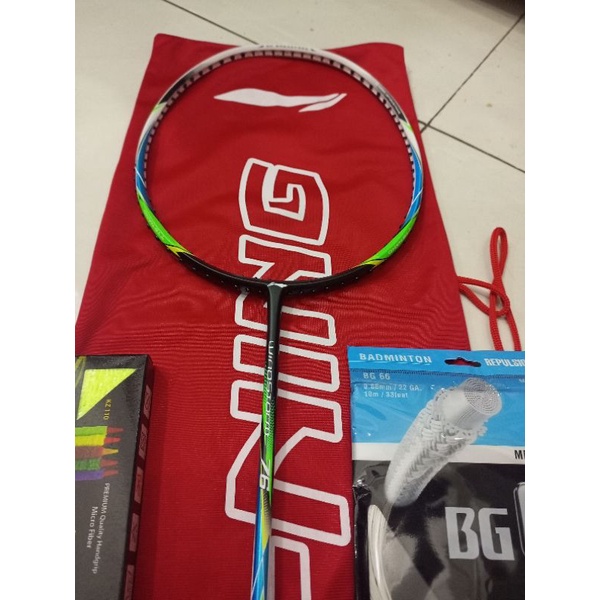 76nd WINDSTORM LINING Racket.ฟรีติดตั้ง Strings ฟรีโลโก้ฟรีสาย BONUS ...
