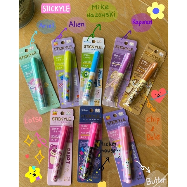 Stickyle เเบบพกพา ทรงปากกาลาย Disney น่ารักๆ | Shopee Thailand