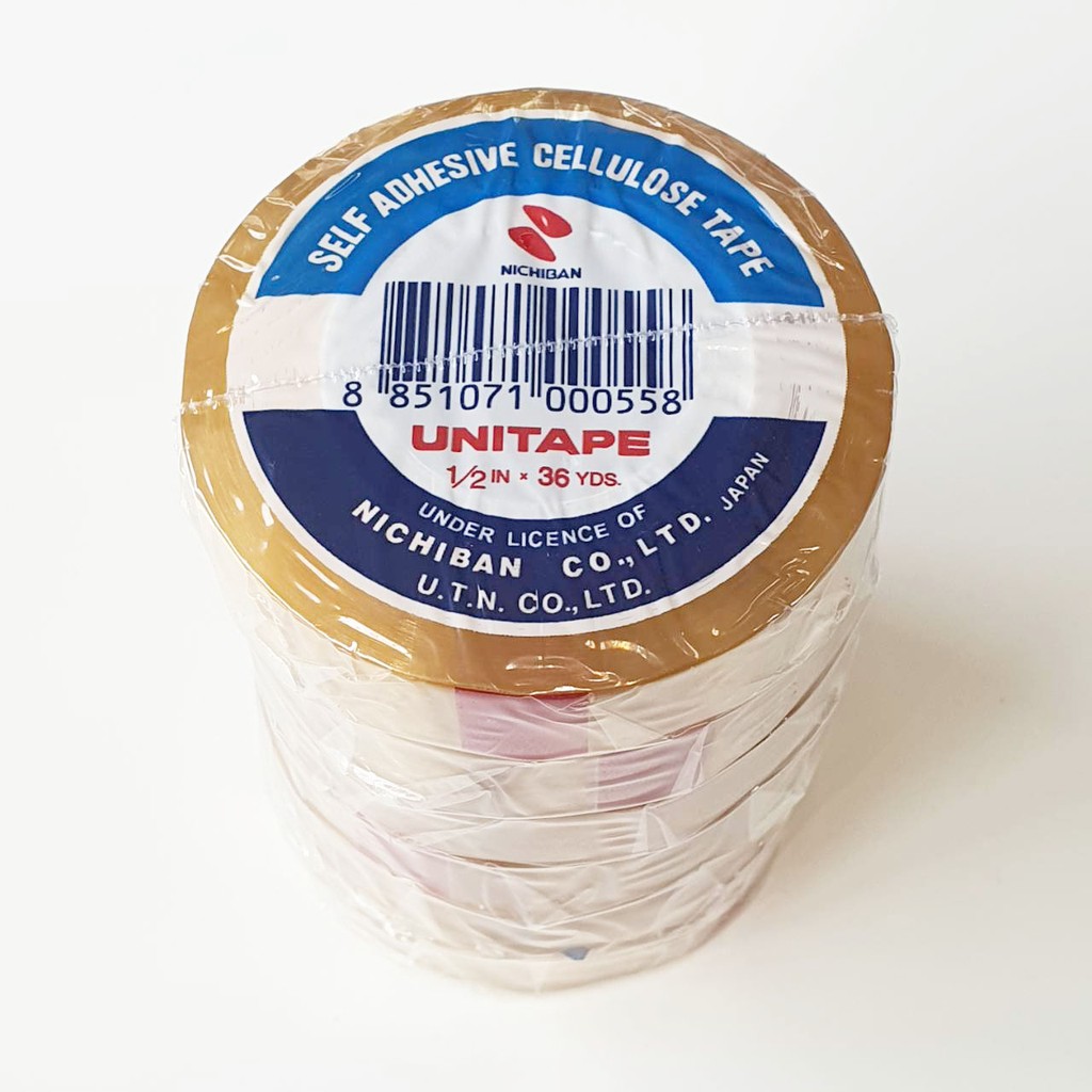 Unitape สก๊อตเทปใส 36 หลา แกนเล็ก แพ็ค 6 | Shopee Thailand