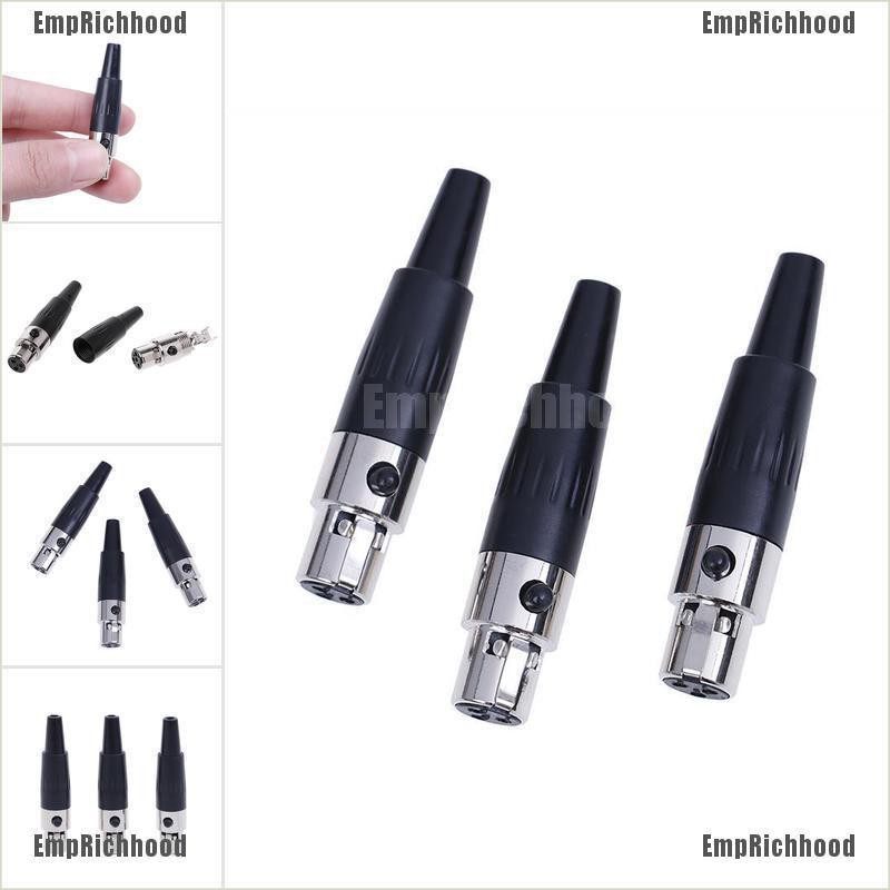 ไมโครโฟน 3 Pin Female Plug Mini ta3f XLR 1 ชิ้น | Shopee Thailand