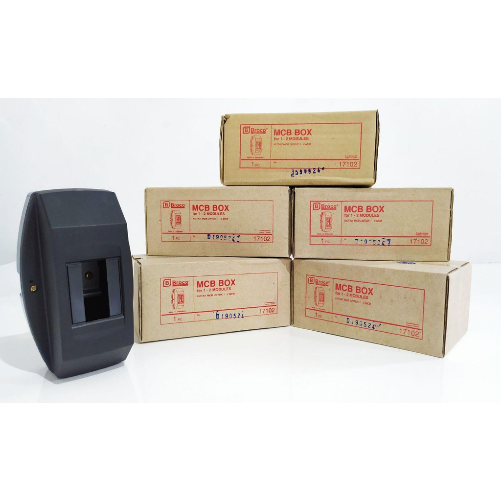 Broco Ob Box Mcb 2 Group Ash 17102 - กล่องเถียบ - กล่องโชว์ 2 กลุ่ม ...