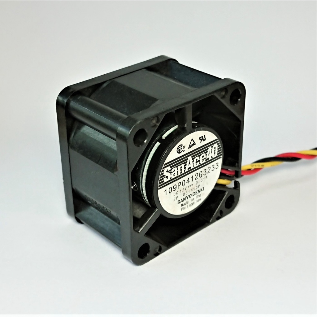 Fan พัดลม พัดลมระบายความร้อน 1.5 นิ้ว 12V 0.31A ยี่ห้อ Sanyo Denki รุ่น ...