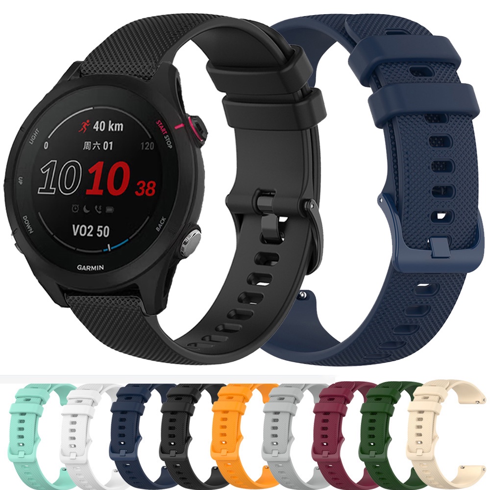 สายนาฬิกาข้อมือซิลิโคน 18 20 22 มม. สําหรับ Garmin Forerunner 255 255m ...