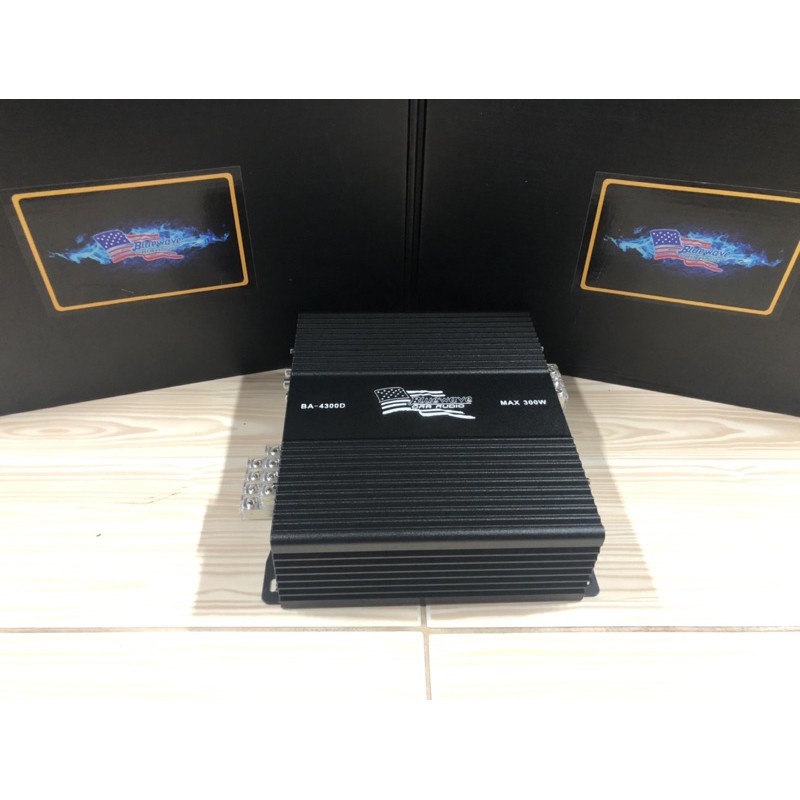 แอมป์ เพาเวอร์รถยนต์ คลาสดี บราซิล BRAZIL SERIES BA-4300D 300w เพาเวอร์ขับเสียงกลาง | Shopee ...