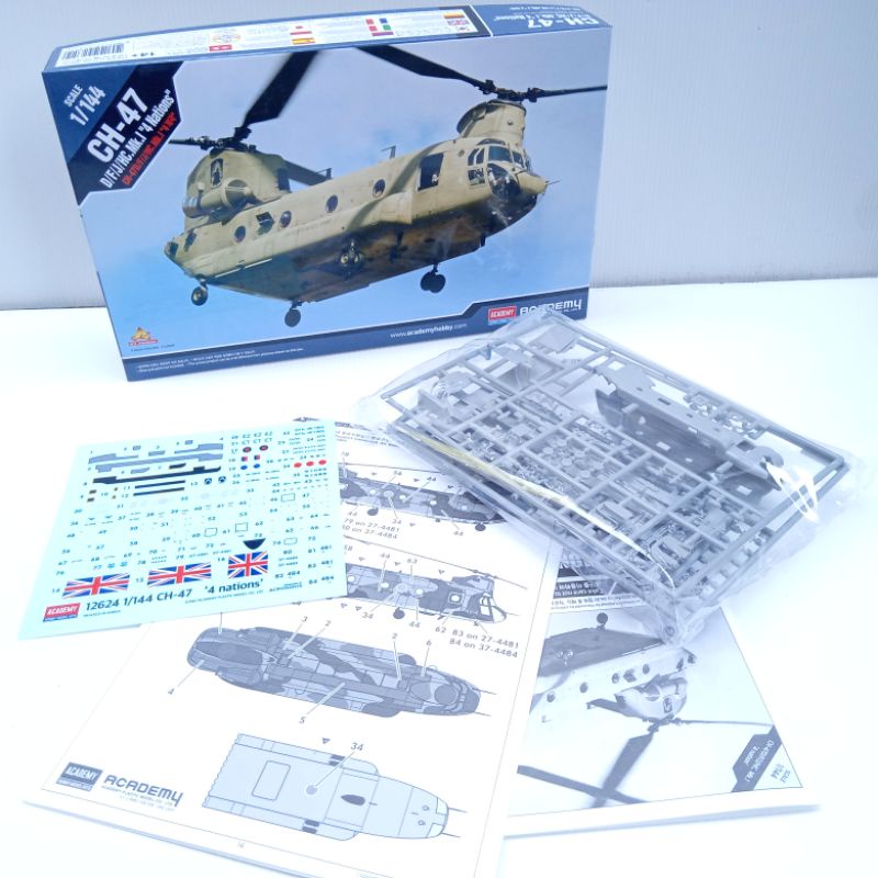 ของเล่น#โมเดลเครื่องบินCH-47D/F/J/HC.Mk.1`4 Nations`(Plastic model)สเกล ...