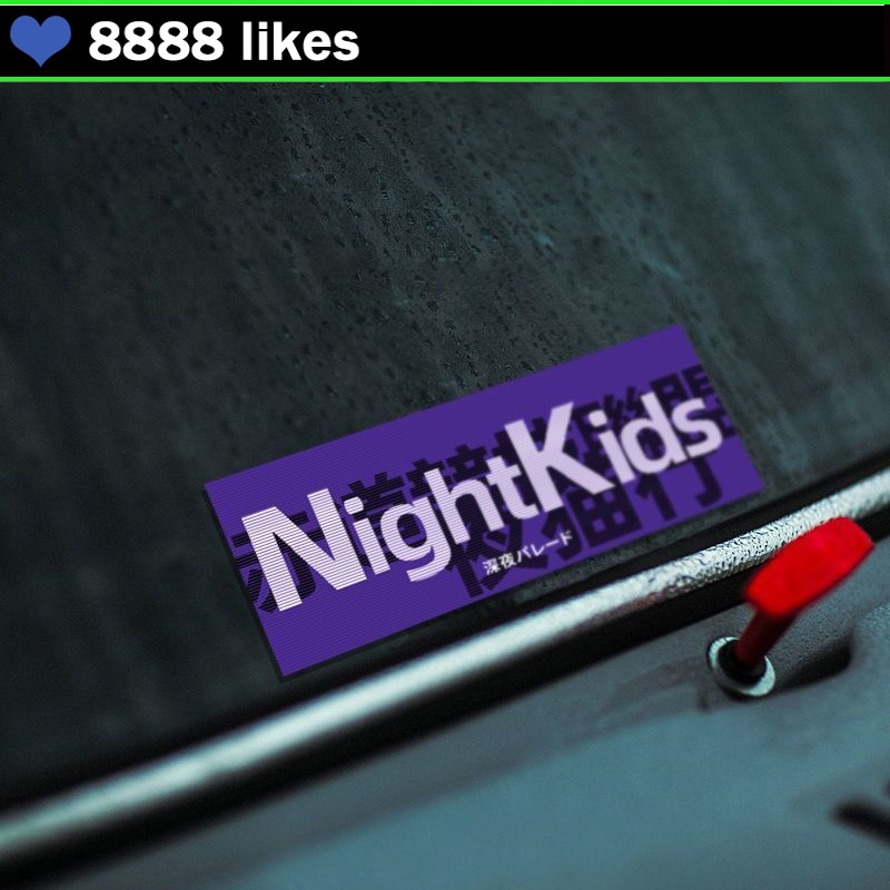 สติกเกอร์ไวนิล กันน้ํา ลาย Initial D Slap สําหรับติดตกแต่งหน้าต่าง ...