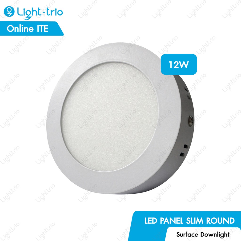 Lighttrio LED Panel 12W 3000K Warm white โคมไฟดาวไลท์ติดลอย ไฟกลม รุ่น ...