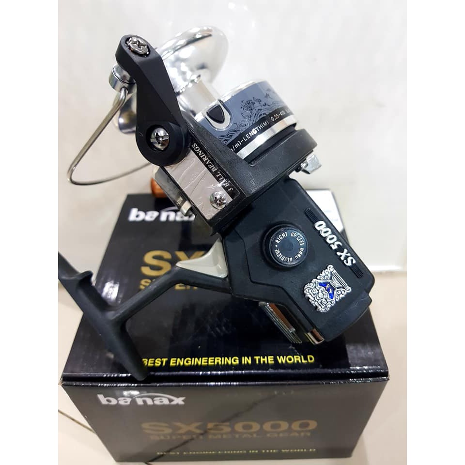 รอกสปินนิ่ง BANAX รุ่น SX เบอร์ SX 2000/ 3000/ 4000/ 5000 สีเงิน/ รอก ...