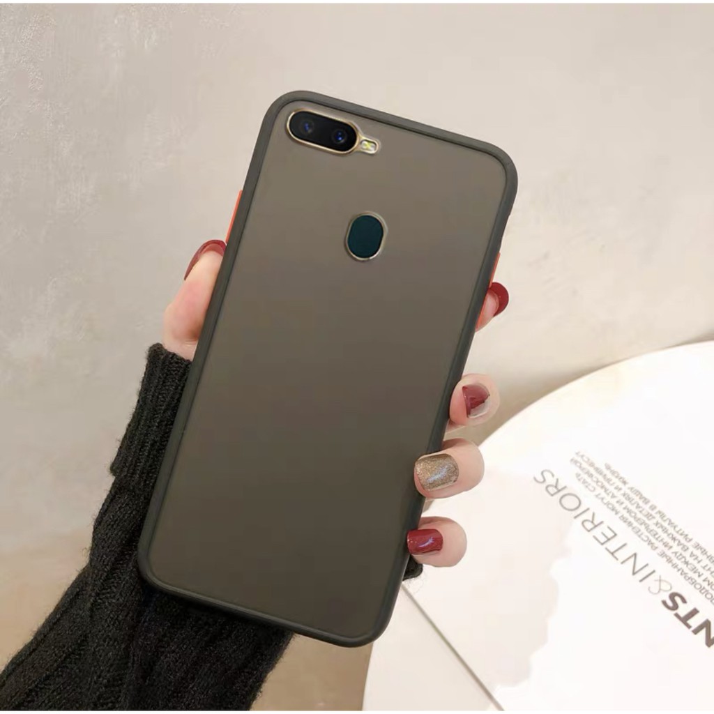 Case Huawei Y7Pro 2019(ไม่มีรูสแกน) เคสกันกระแทก ปุ่มสีผิวด้าน ขอบนิ่ม ...