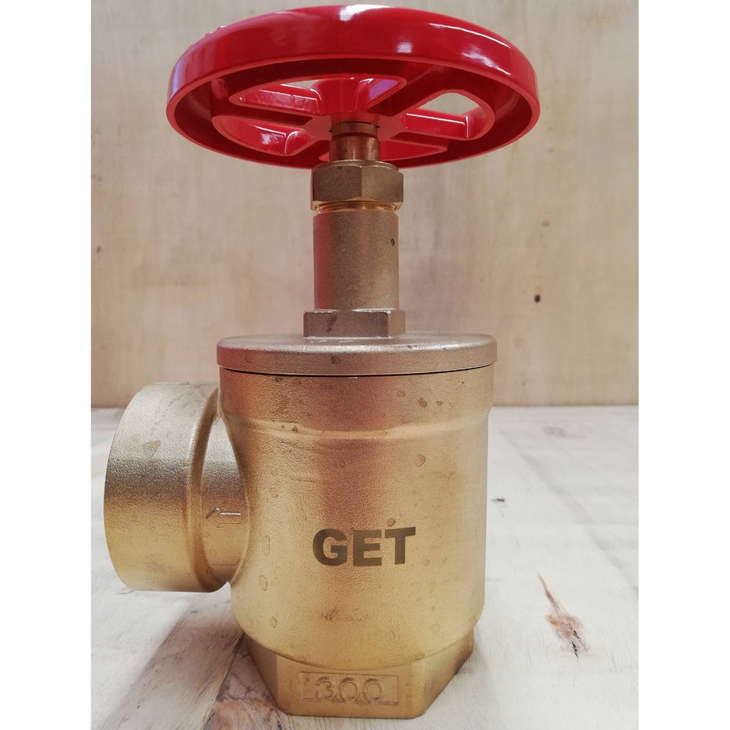 หัวจ่ายน้ำดับเพลิง Angle Vale 2.5 inches brass angle valve NPT | Shopee ...