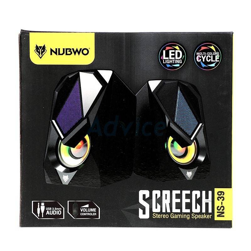 ลำโพง Nubwo NS-39 Screech Stereo Gaming Sperker ไฟเปลี่ยนสี | Shopee ...
