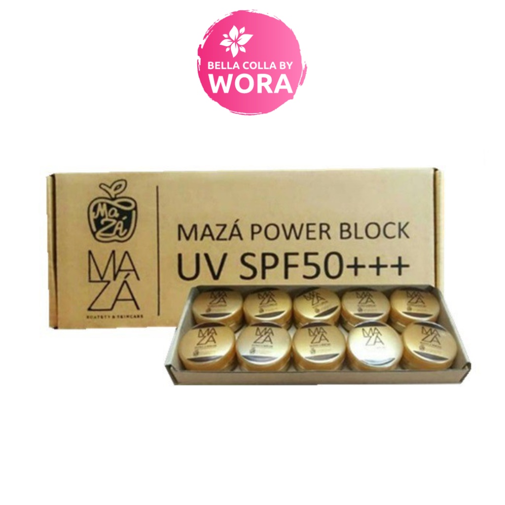 กันแดดมาซ่า 💯Maza SunScreen SPF 50 PA+++ ปกป้อง บำรุง ฟื้นฟู ในกระปุกเดียว (1 กล่อง มี 10 ชิ้น ...