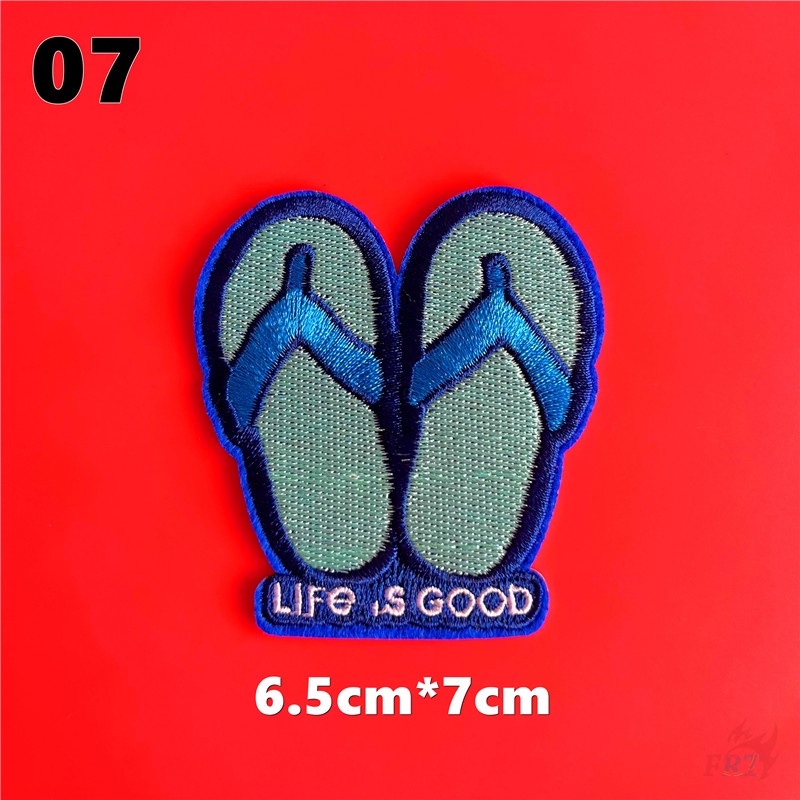 ♥ แผ่นแพทช์เหล็ก Life Is Good - Focus On The Good Stuff ♥ แผ่นแพทช์รีด ...