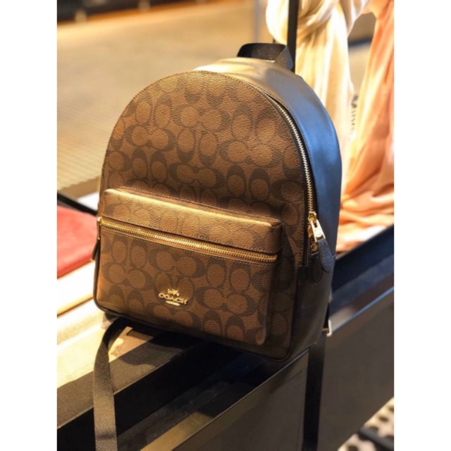 COACH MEDIUM CHARLIE BACKPACK IN SIGNATURE CANVAS (COACH F32200 ...
