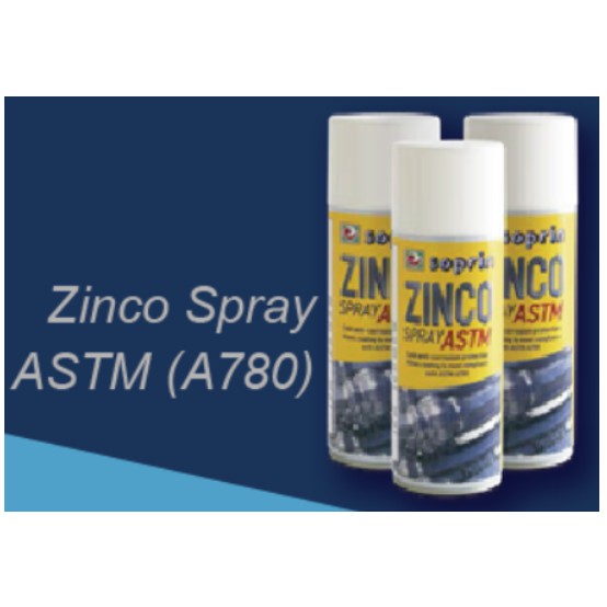 Galvanize spray / สีสเปรย์ชุบเหล็กโคลกัลวาไนช์ : Zinco ASTM A780 พ่นกัน ...