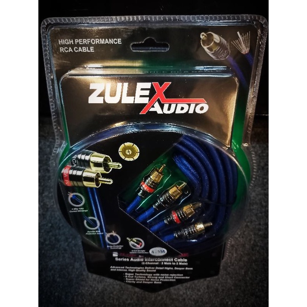 สายสัญญาณเสียง ZULEX ความยาว4.5M. หัวชุดทอง24k ตัวสายมีชีนป้องกันสัญญาณ ...