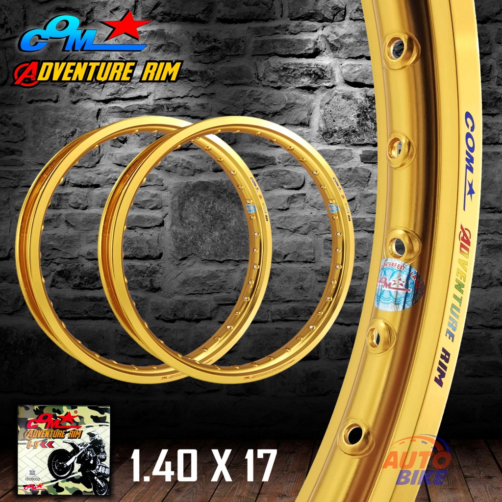 ล้อ COM ADVENTURE RIM 1.40 X 17 ขอบเรียบ จำนวน 2 วง ล้อขอบ17 ล้อคอมดาว ...