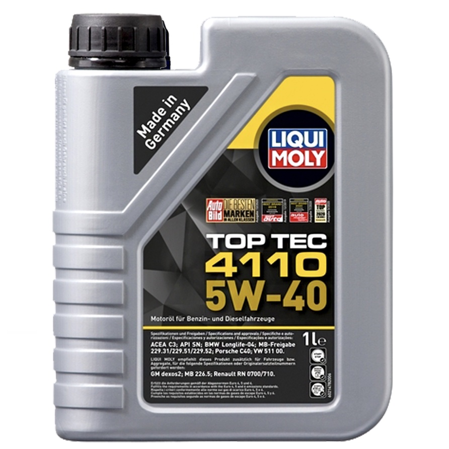 [AMR4CT1000ลด130] Liqui Molyน้ำมันเครื่อง 5W-40 Top Tec 4110 สังเคราะห์ ...