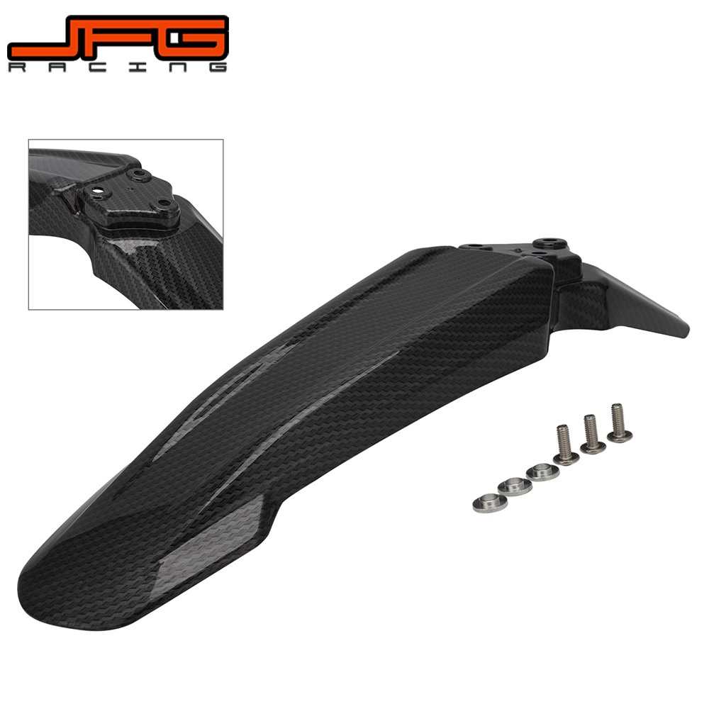 JFG Racing Motorcycle Plastic Parts Imitation Carbon Fiber Front Fender ...