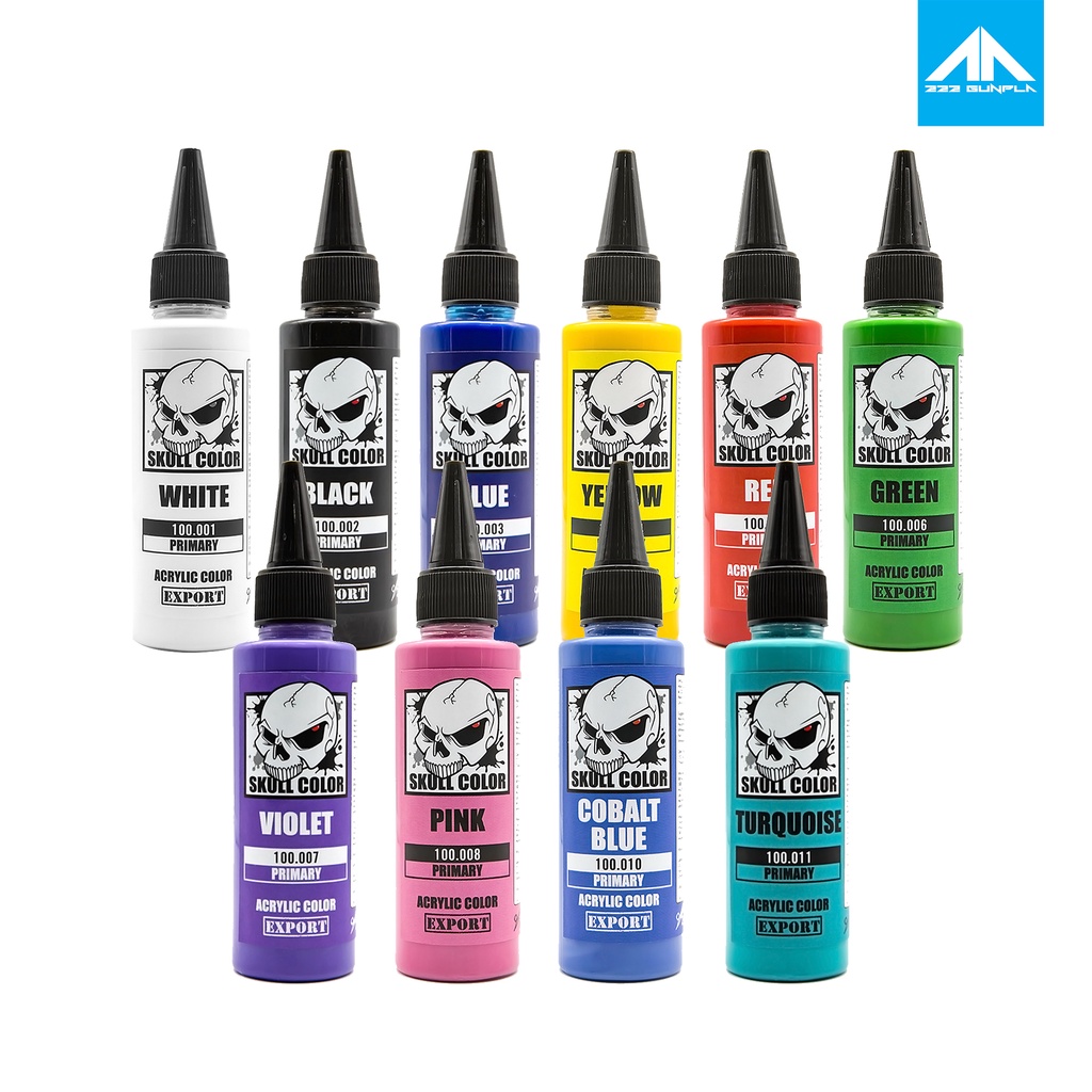 สีแอร์บรัช SKULL COLOR PRIMARY สำเร็จรูปพร้อมใช้งาน | Shopee Thailand