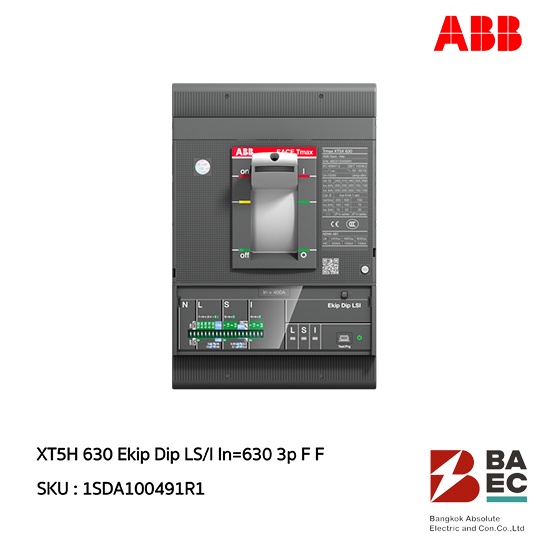 ABB เบรกเกอร์ XT5H 630 Ekip Dip LS/I In=630 3p F F | Shopee Thailand