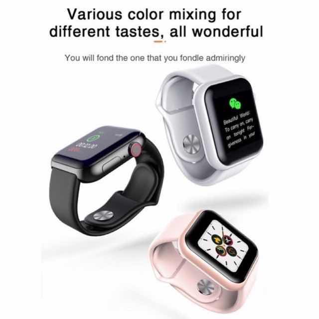 Smart Watch D28 นาฬิกาอัจฉริยะ จอสี ทัชสกรีน นับก้าวเดิน วัดหัวใจ GPS ...