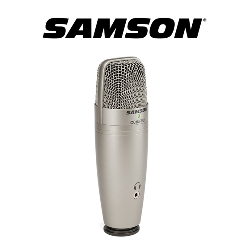original Samson C01U Pro USB Studio ไมโครโฟน พร้อมการตรวจสอบตามเวลาจิง ...