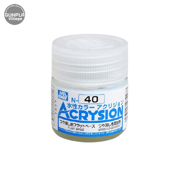 Mr.Hobby MR.ACRYSION COLOR N-40 FLAT BASE 4973028034233 (สี) | Shopee ...