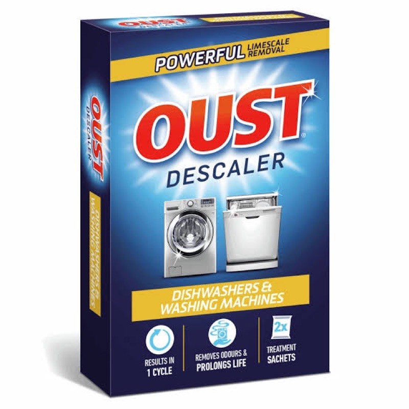 Oust ผงทำความสะอาดเครื่องซักผ้า (ฝาหน้า) cleaner made in EU (แพคเกจใหม่ ...
