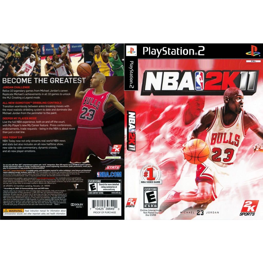 แผ่นเกมส์ PS2 NBA 2K11 คุณภาพ ส่งไว (DVD) | Shopee Thailand