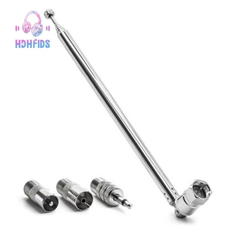 Rod Antenna 3.5mm Adapter FM Radio Antenna Replacement Telescopic Screw ...