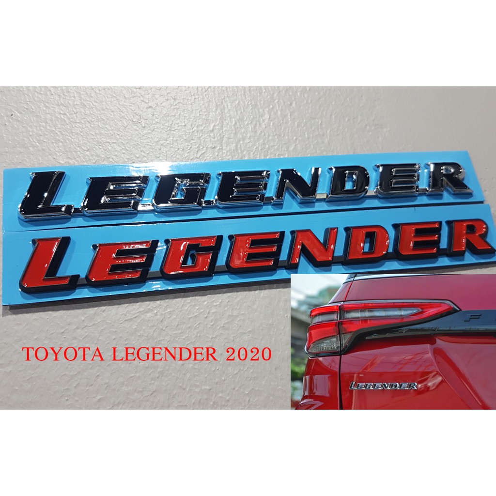โลโก้ตัวอักษรโตโยต้า ฟอร์จูนเนอร์ รีเจนเดอร์ LEGENDER 2.8 REAR LOGO ...