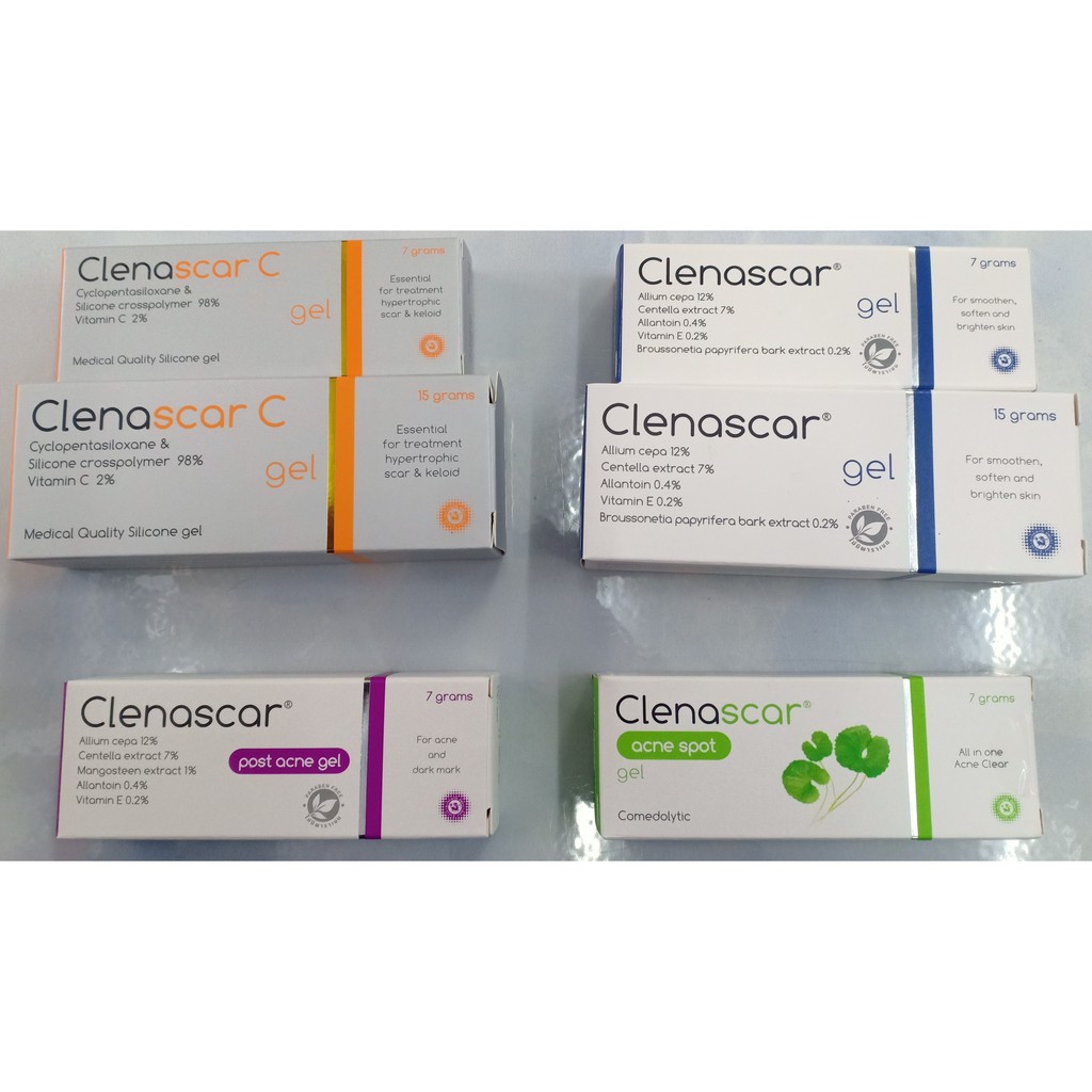 ClenaScar C แผลเป็น // Scar Gel บำรุงผิว // Acne spot สิวอักเสบ// Post ...