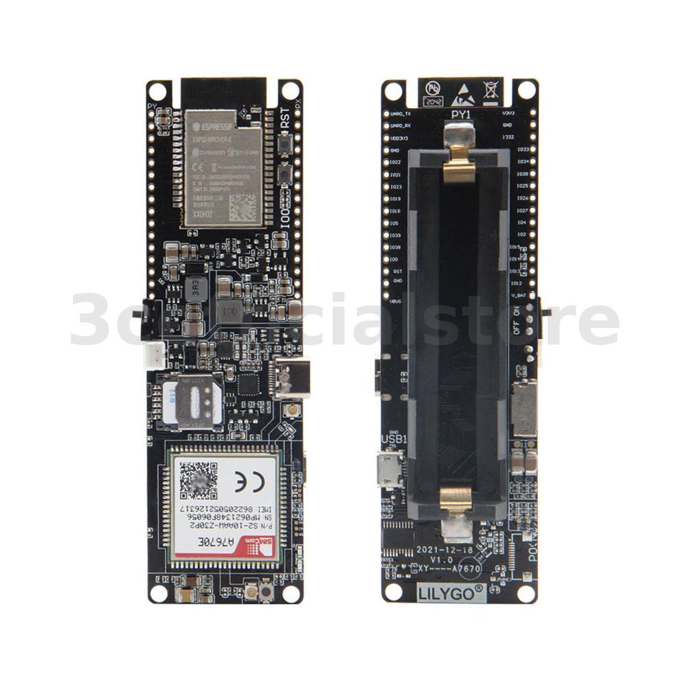 Lilygo® Ttgo T-SIM A7670E R2 โมดูลชิปไร้สาย ESP32 4G LTE CAT1 MCU32 ... Lilygo® Ttgo T-SIM A7670E R2 โมดูลชิปไร้สาย ESP32 4G LTE CAT1 MCU32 ...
