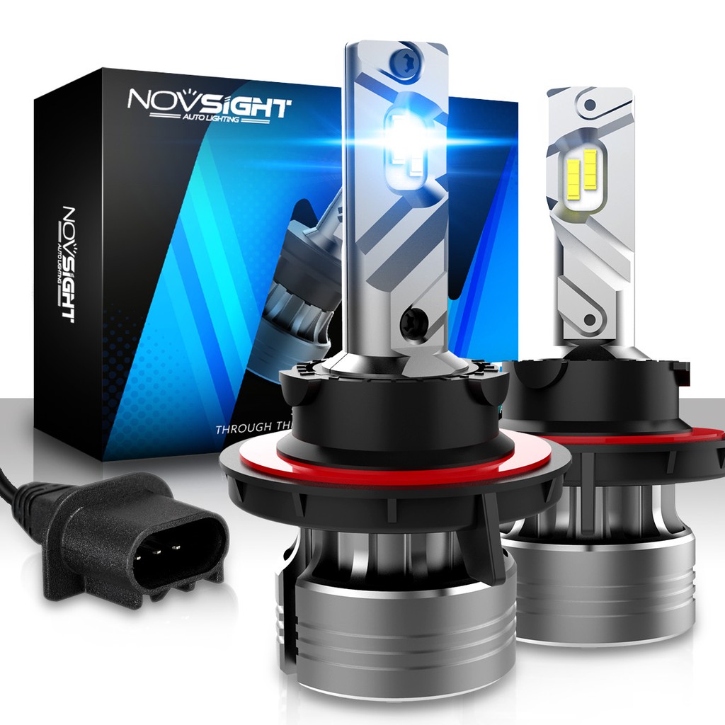 Novsight 9005 9006 HB3 HB4 H11 H4 H7 หลอดไฟ Led N55 ควบคุมอุณหภูมิอัจฉริยะ 90W 6500K 18000LM ...