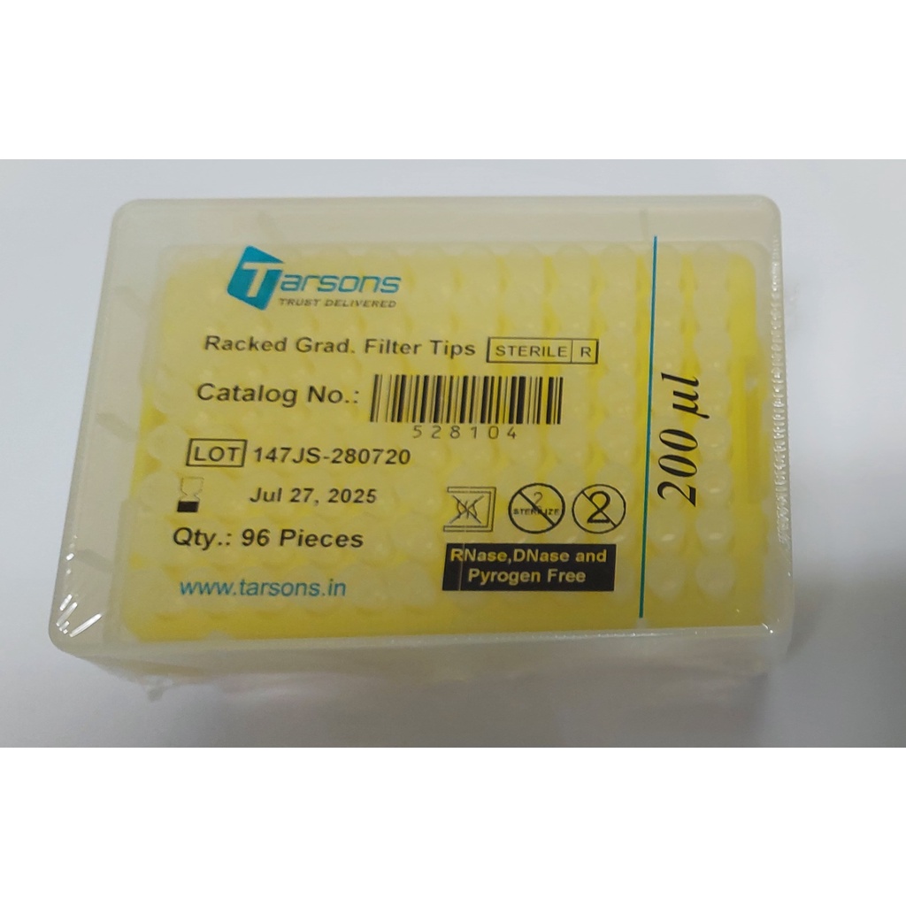 Filter tip ขนาด 10, 20, 100, 200 และ 1,000 ul ทิปมีตัวกรองพร้อมกล่อง ...