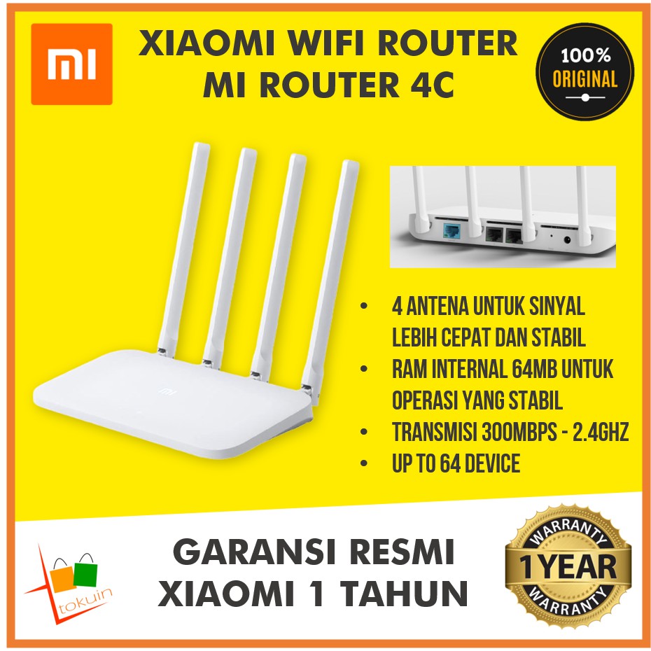 Xiaomi Mi Router 4C GLOBAL VERSION Wireless WiFi Wi Fi Router Repeater ...