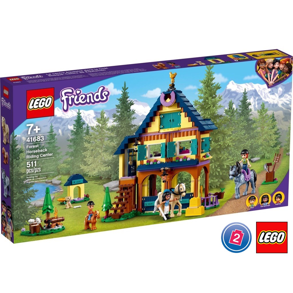 เลโก้ LEGO Friends 41683 Forest Horseback Riding Centre | Shopee Thailand