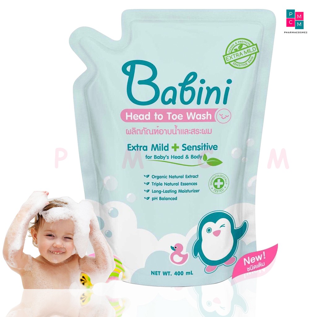 Provamed Babini Head to Toe Wash Refill 400 ml / เบบินี่ เฮด ทู โท วอช ...
