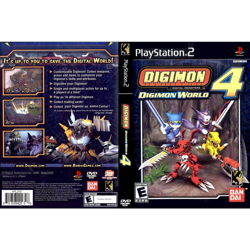 แผ่นเกมส์ PS2 Digimon World 4 คุณภาพ ส่งไว (DVD) | Shopee Thailand