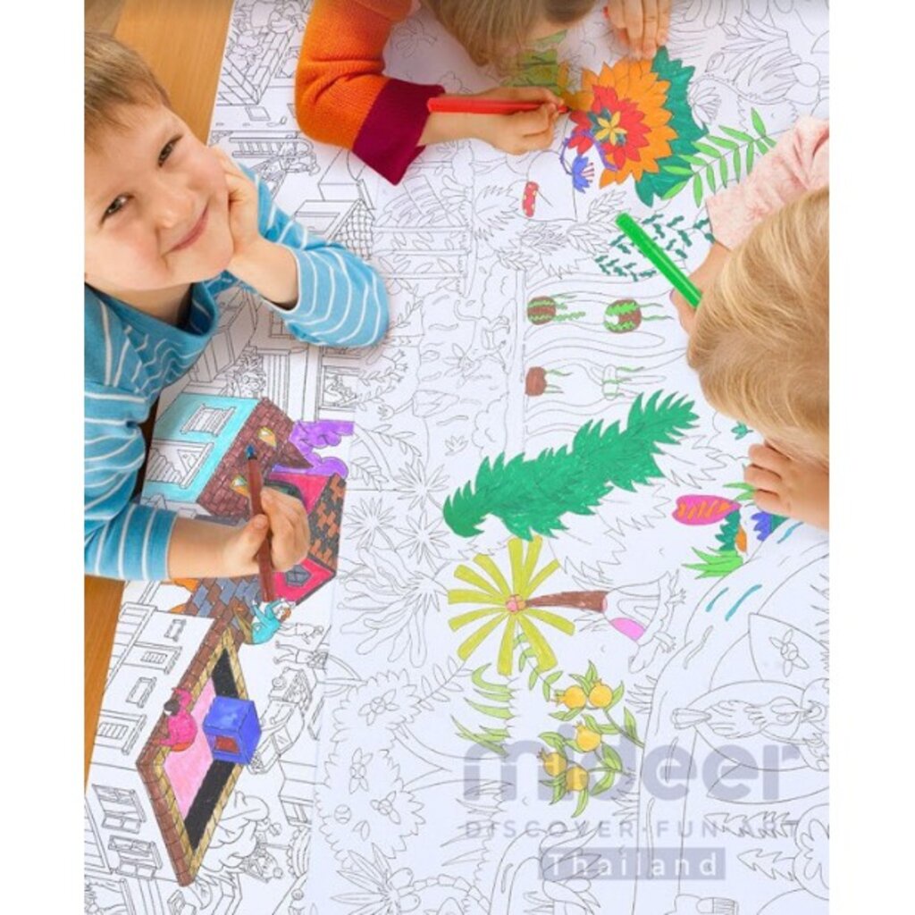 Mideer มิเดียร์ Giant coloring roll ม้วนกระดาษระบายสี | Shopee Thailand