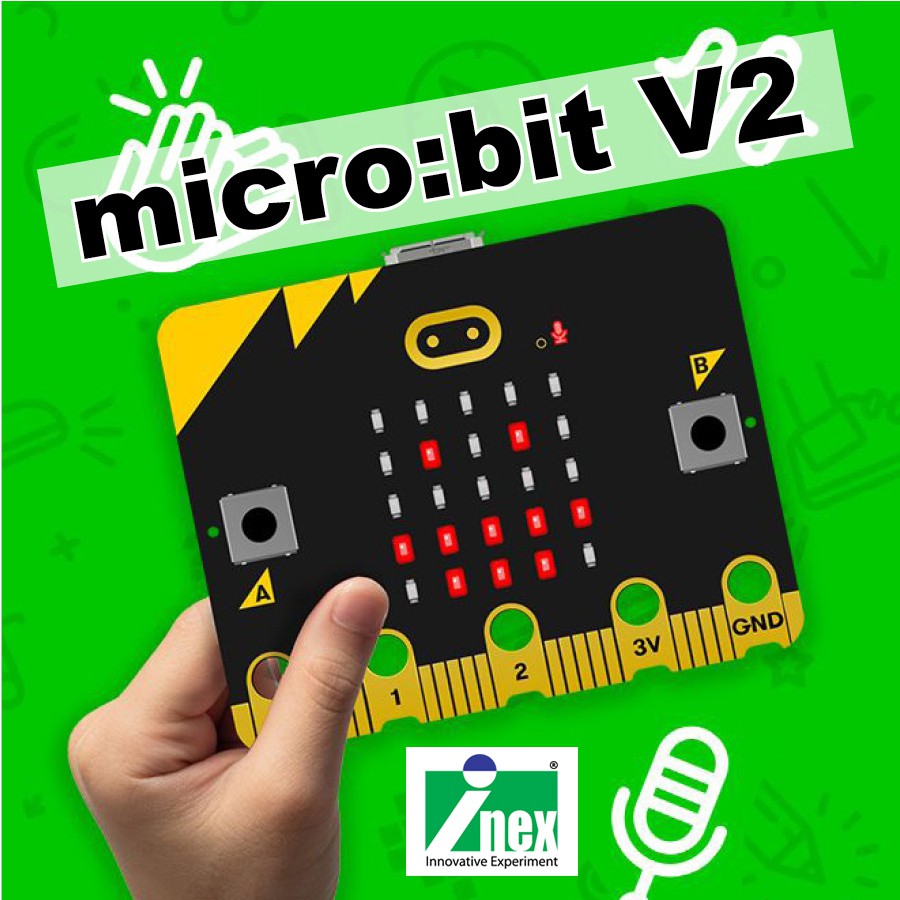 INEX microbit V2.2 ไมโครบิต Official BBC microbit /Coding/micro:bit/stem/makecode | Shopee Thailand