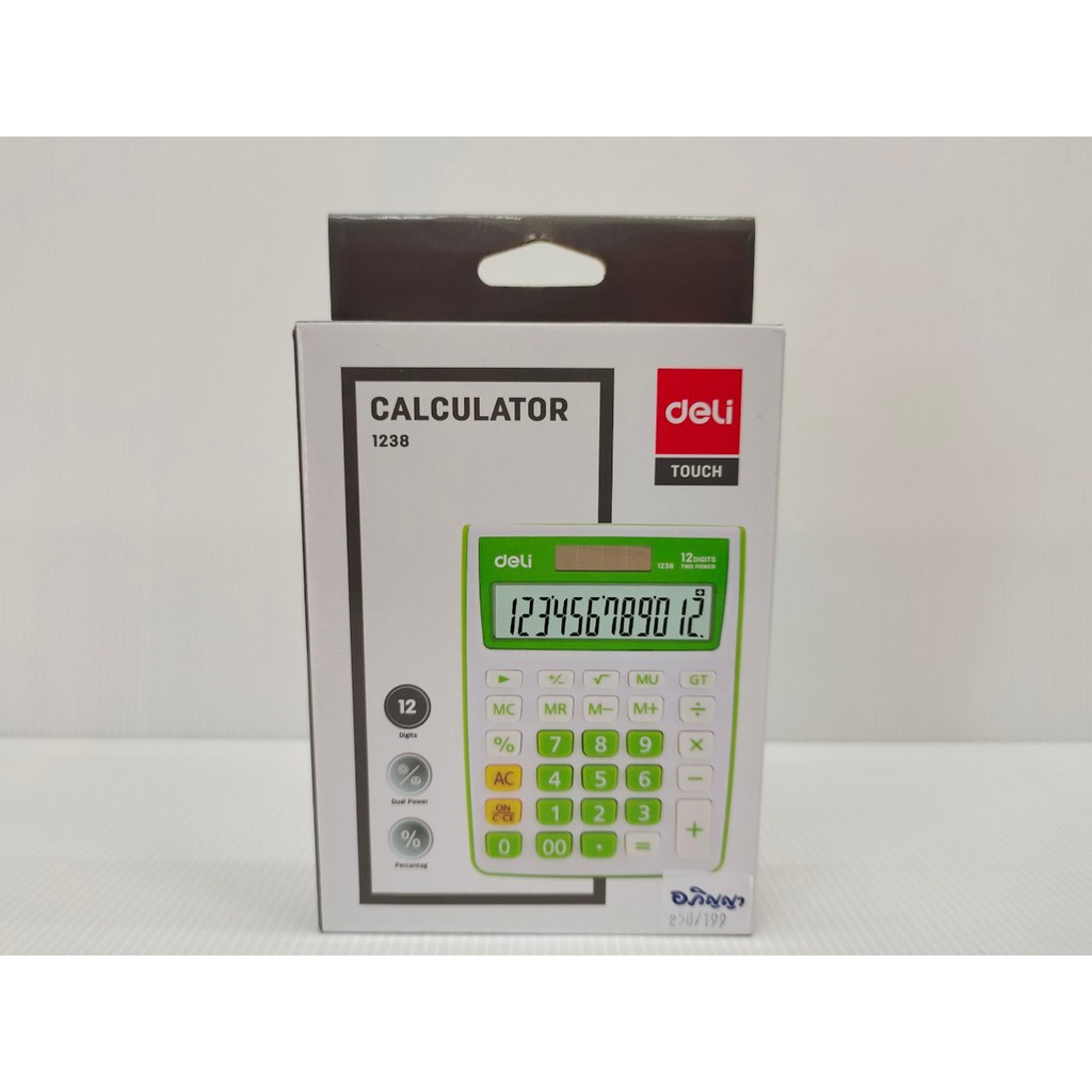 เครื่องคิดเลขตั้งโต๊ะ Deli รุ่น 1238 Calculator ออกใบกำกับภาษีได้ ...