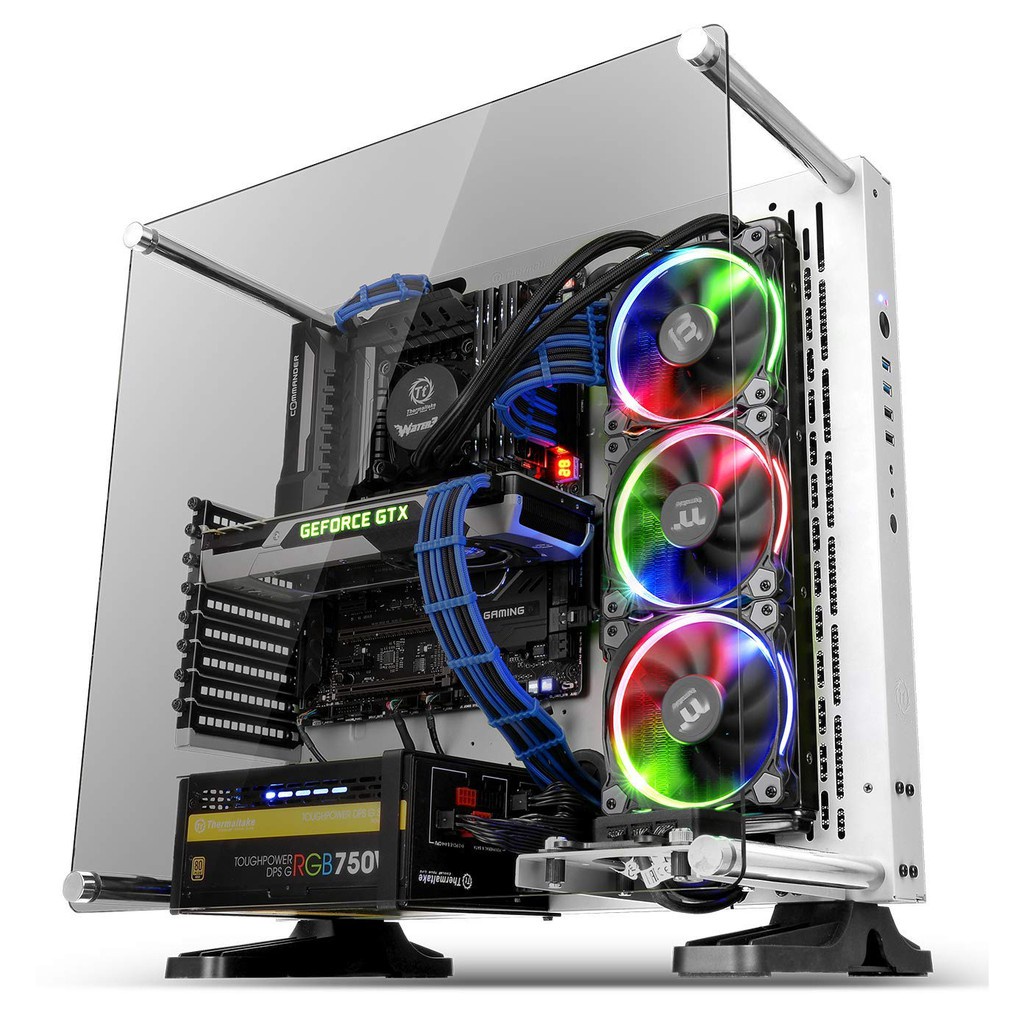 CASE (เคสกระจก) THERMALTAKE CORE P3 TEMPERED GLASS BLACK | Shopee Thailand