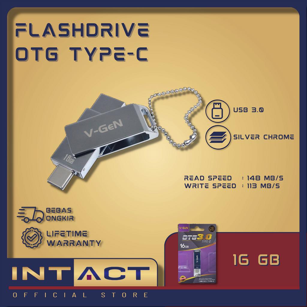 Otg USB Type C Flashdisk V-GeN 16GB 32GB 64GB 128GB 256GB Flashdrive ...