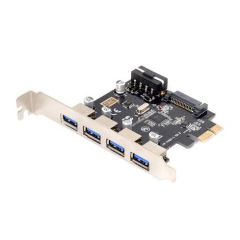 pci express card 4 Ports USB 3.0 Adapter 5Gbps /พร้อมส่ง | Shopee Thailand