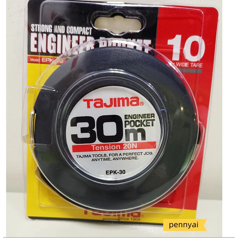TAJIMA high precision portable long steel tape measure 10M 20M 30M tape measure | Shopee Thailand